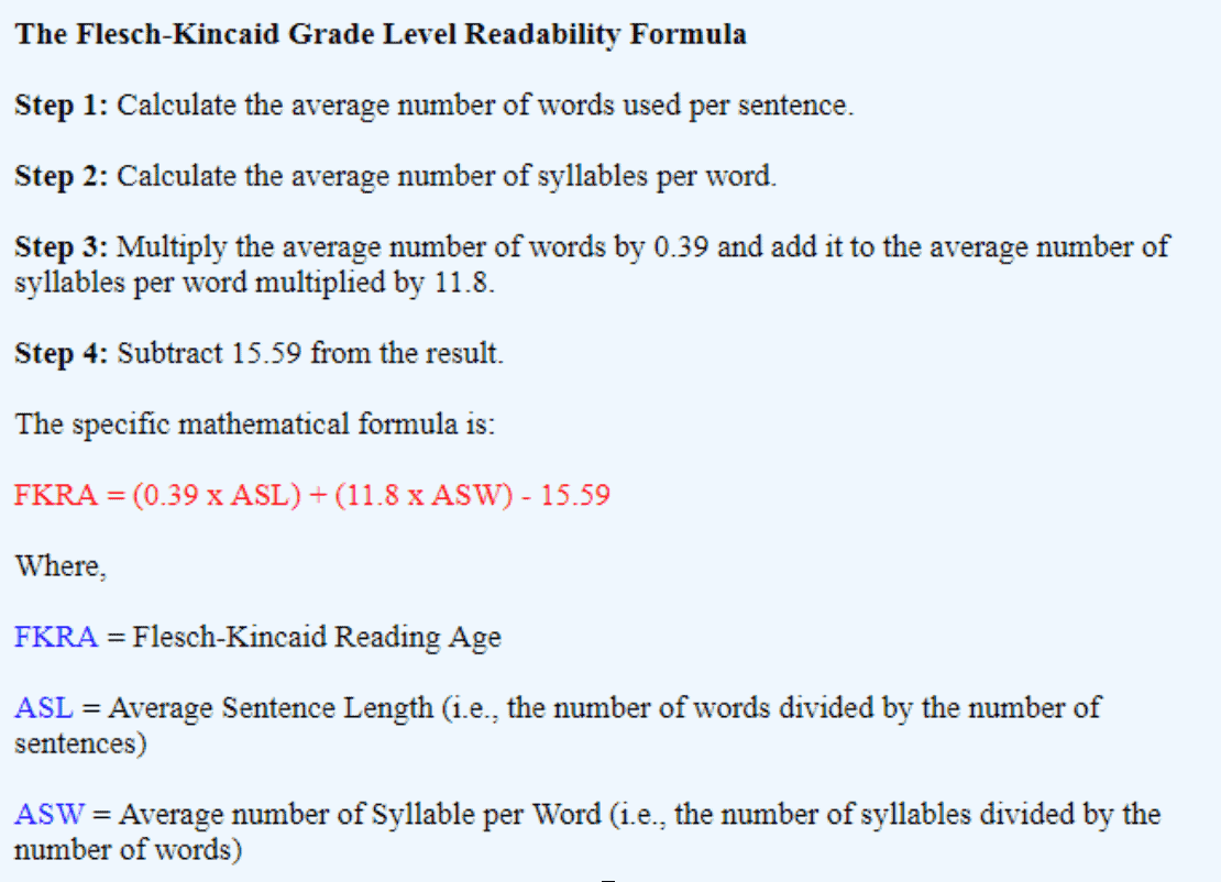 Enhancing Readability With the Flesch-Kincaid Score - GrammarMill