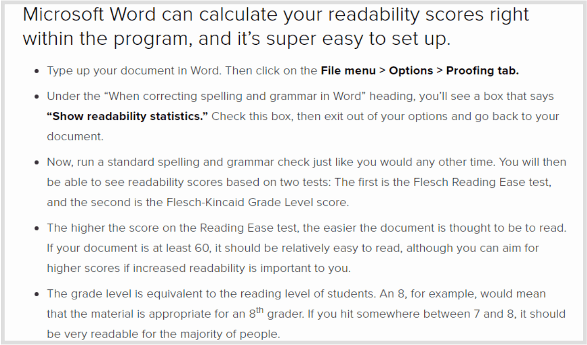 Enhancing Readability With the Flesch-Kincaid Score - GrammarMill